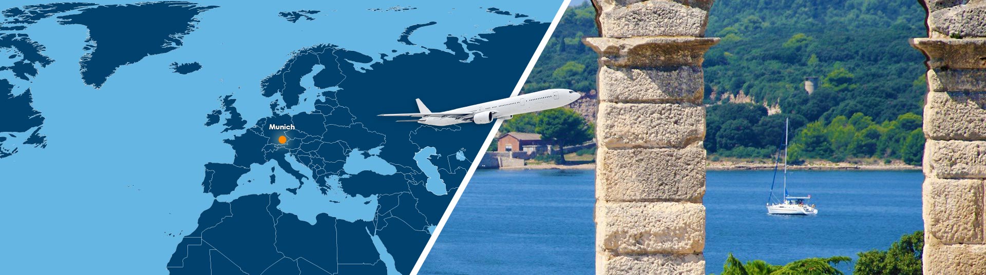 Vol Munich Pula pas cher : Réserver un billet avion MUC-PUY Vol Munich Pula pas cher : Réserver un billet avion MUC-PUY